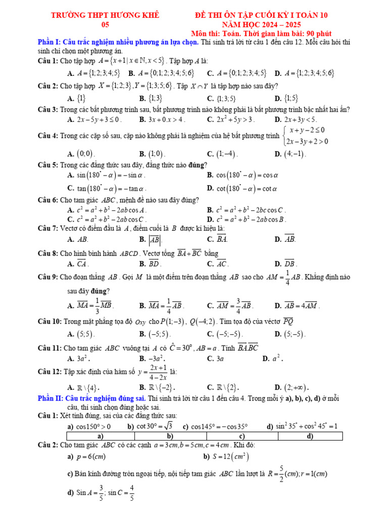 ĐỀ ÔN CK1 - 05 | PDF
