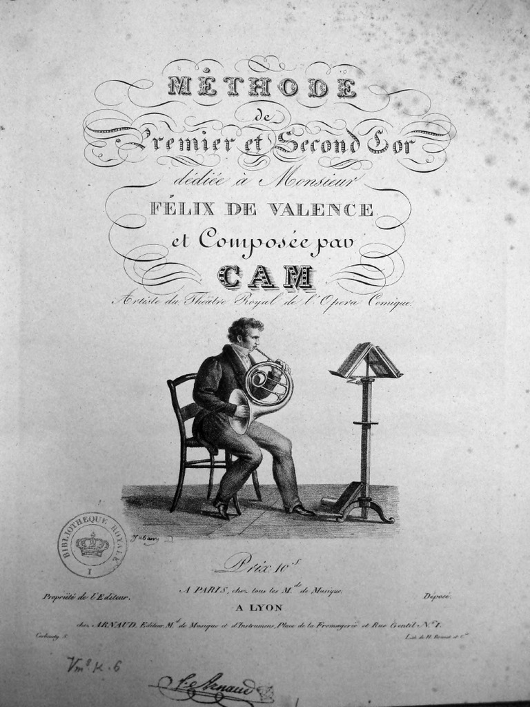 IMSLP506175-PMLP820348-Cam, Me-Thode de Premier Et Second Cor - Paris | PDF