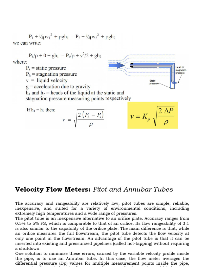 Velocity Flow Meters | PDF