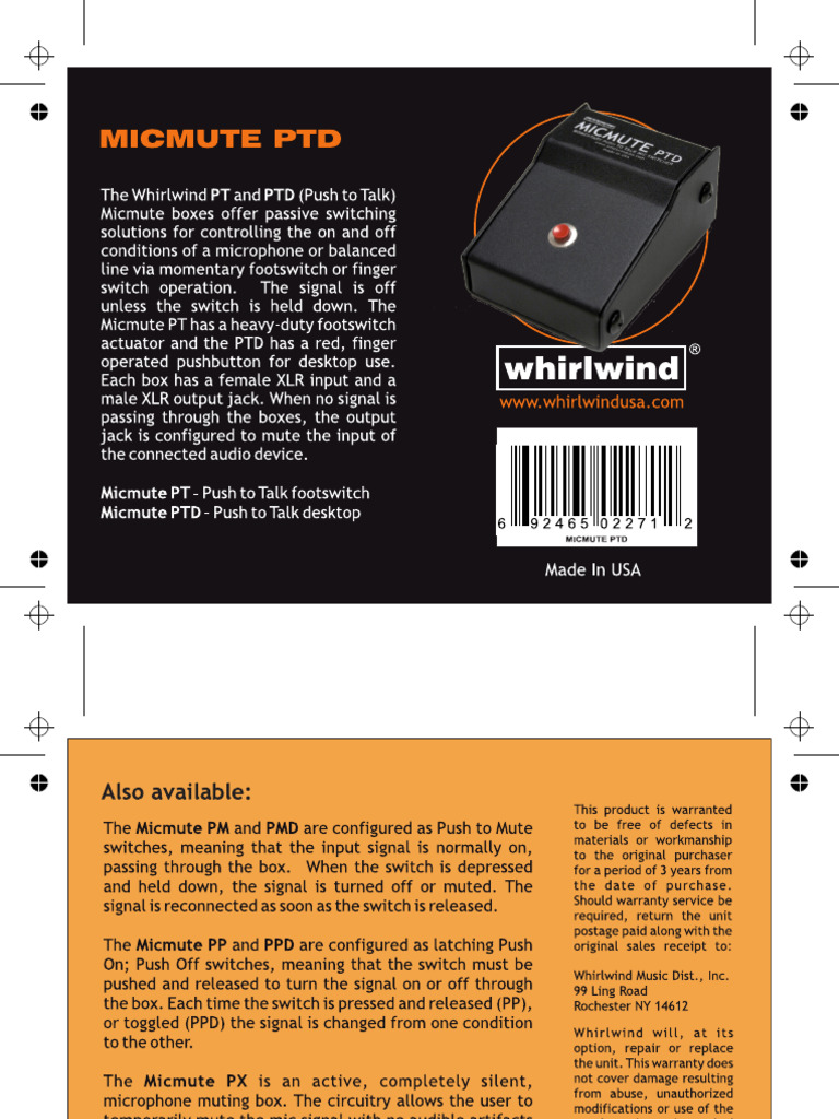 Micmute PTD | PDF
