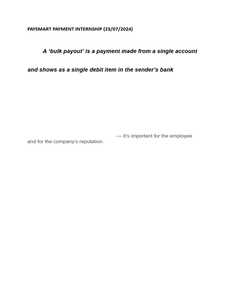 Bulk Payout Solutions for Businesses | PDF | Credit Card | Payments