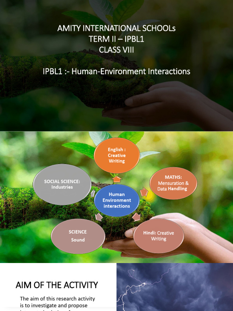 Term 2 - IPBL 1 - Class 8-Human Environment Interactions | PDF