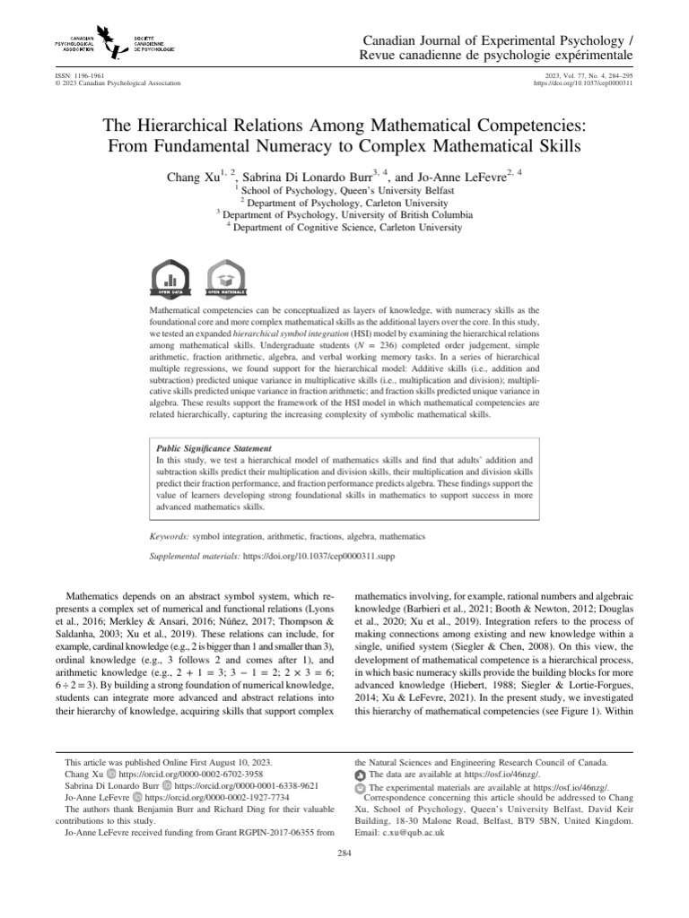 The Hierarchical Relations | PDF | Arithmetic | Linear Regression