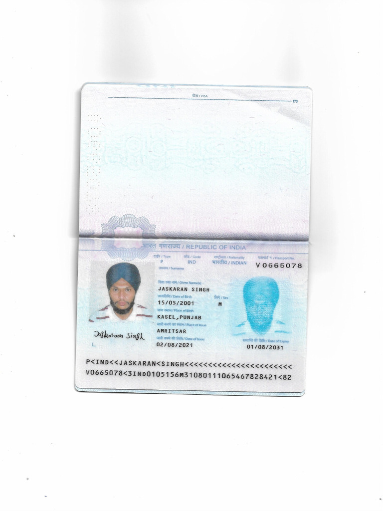 Jaskaran Singh Passports (1) | PDF
