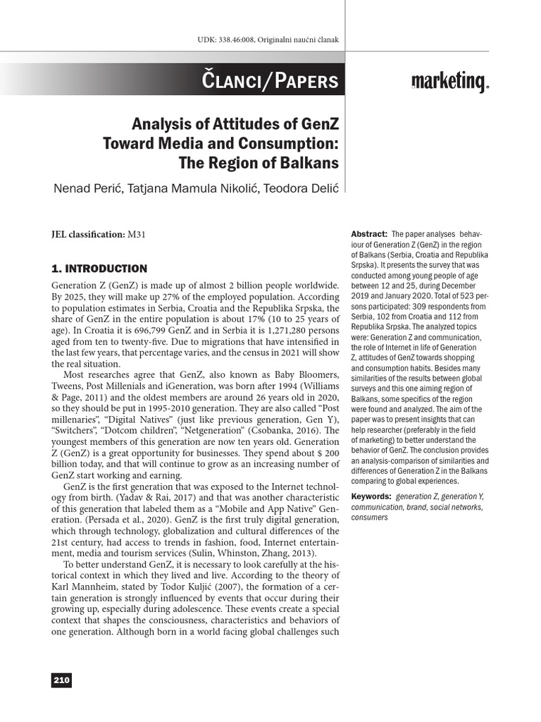 Analysis of Attitudes of GenZ Toward Med | PDF | Social Media | Popular Culture & Media Studies