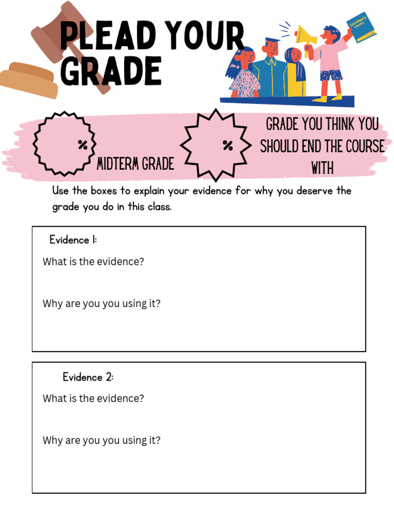 Grade Justification Evidence Template | PDF
