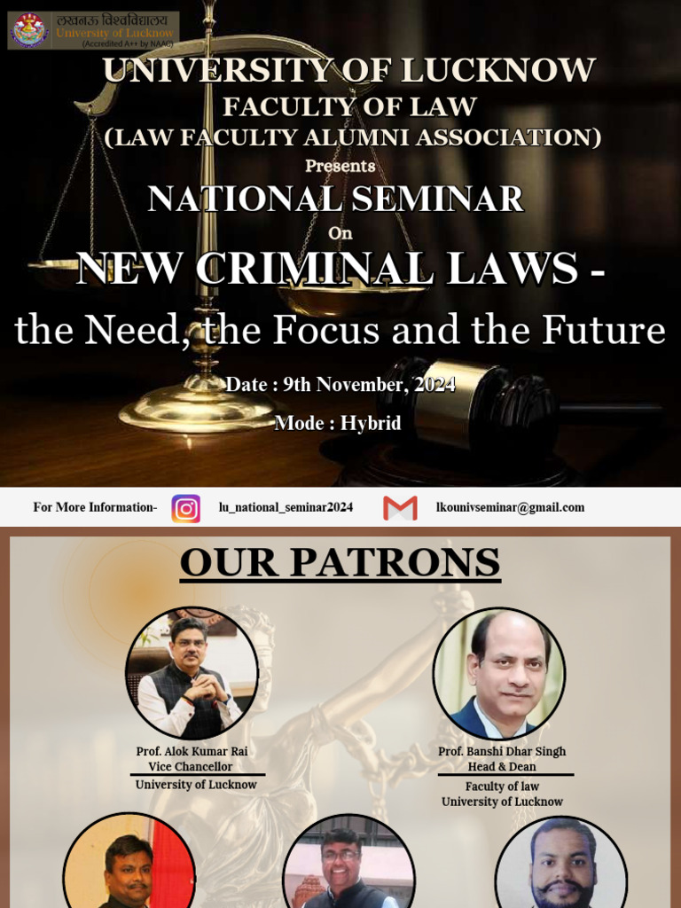 National Seminar- Brochure_2024 | PDF | Crimes | Crime & Violence