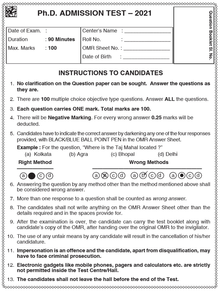 PHD 2021 Master QB 025e5e74442cf | PDF | Sampling (Statistics ...