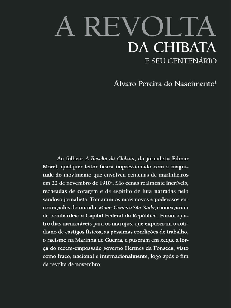 Vista do A Revolta da Chibata e seu centenário | PDF
