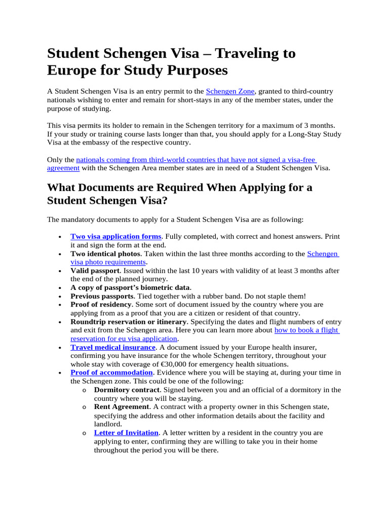 Study Visa Process and Documents | PDF | Travel Visa | Passport