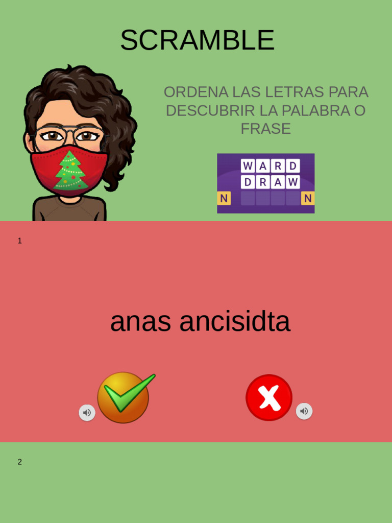Scramble de Palabras y Frases | PDF