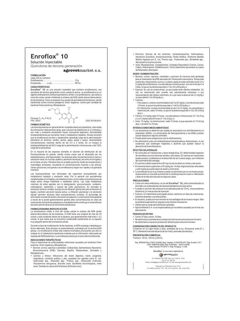 enroflox-10 | PDF | Las bacterias | Droga anti-inflamatoria libre de ...