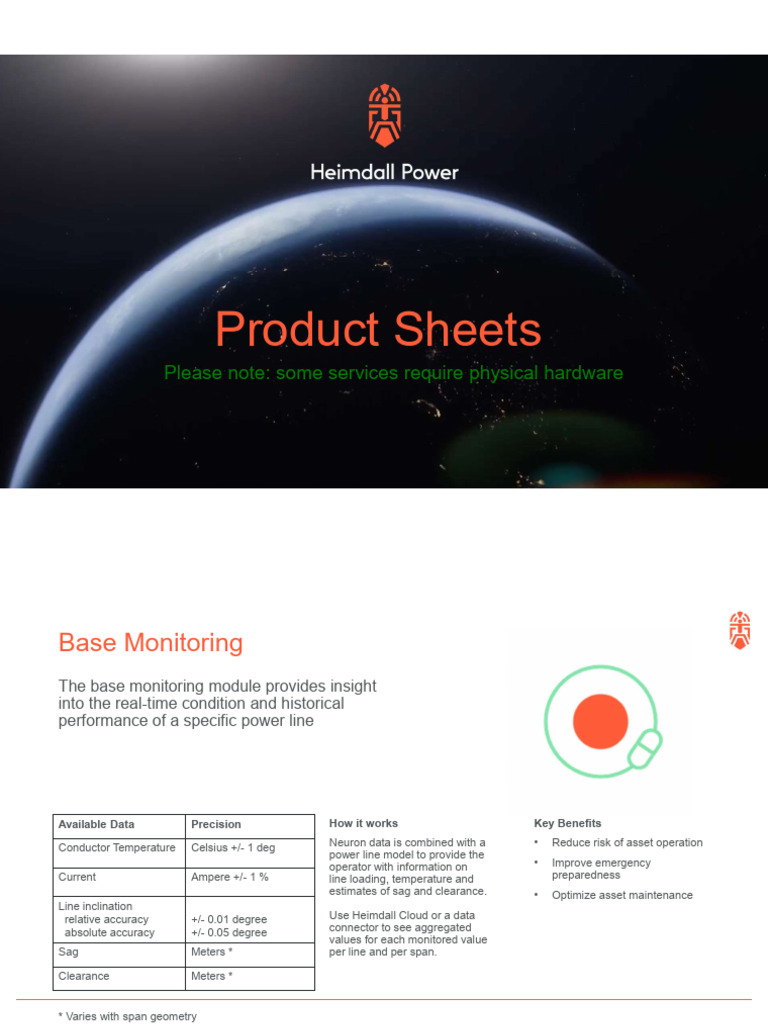 product sheet heimdall | PDF | Weather | Forecasting