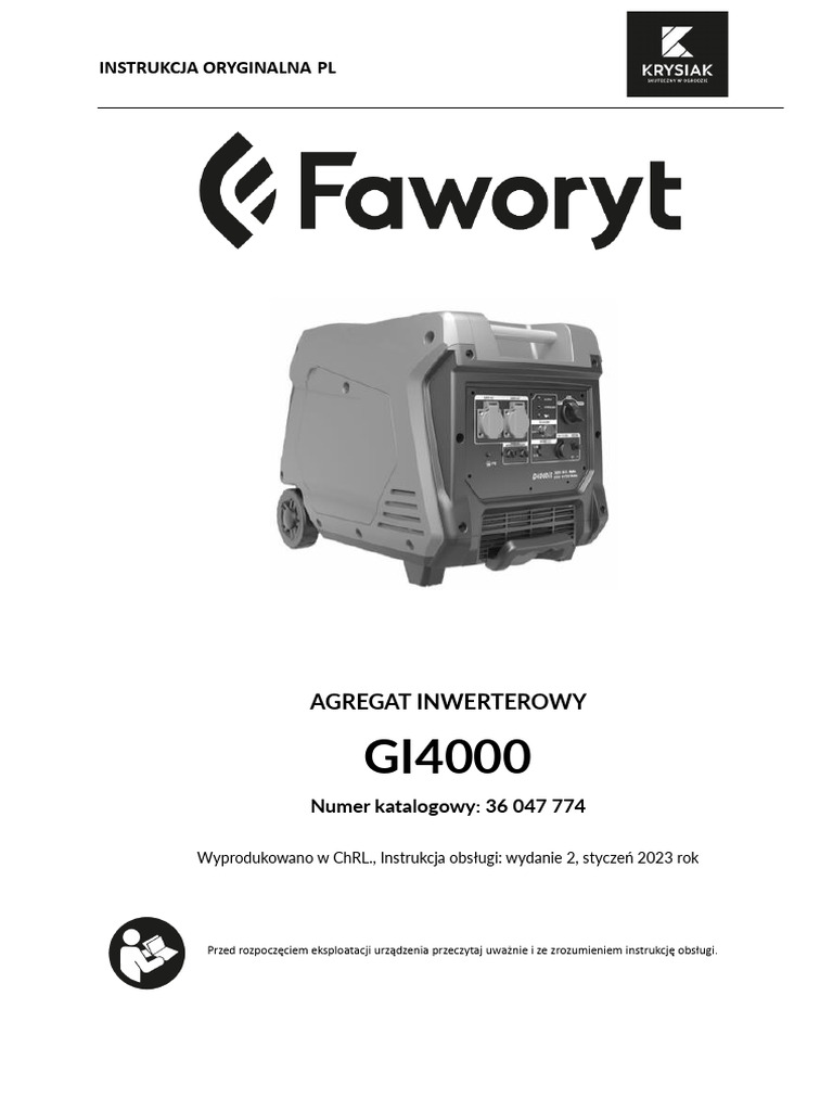 Instrukcja Obslugi Faworyt GI4000 | PDF