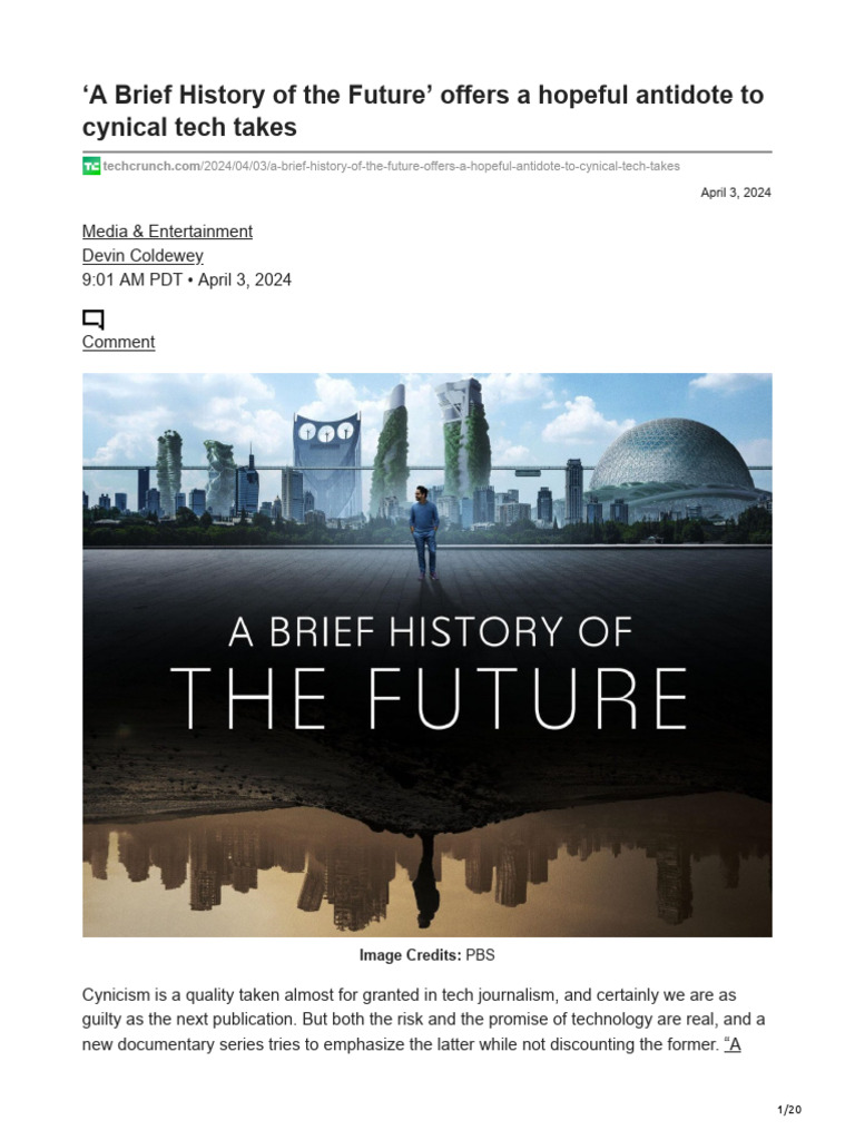 A Brief History of The Future Offers A Hopeful Antidote To Cynical Tech Takes | PDF | Artificial ...