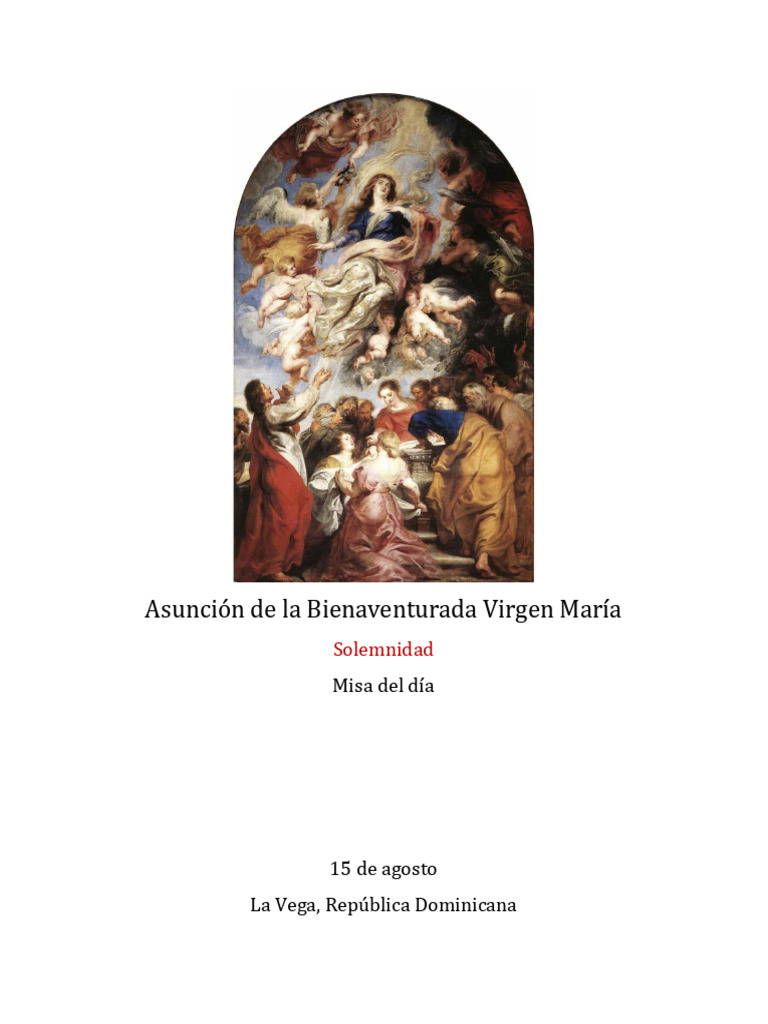 Misal (Versión Vulgos) - Misa Para La Consagración Total a NSJ Por ...