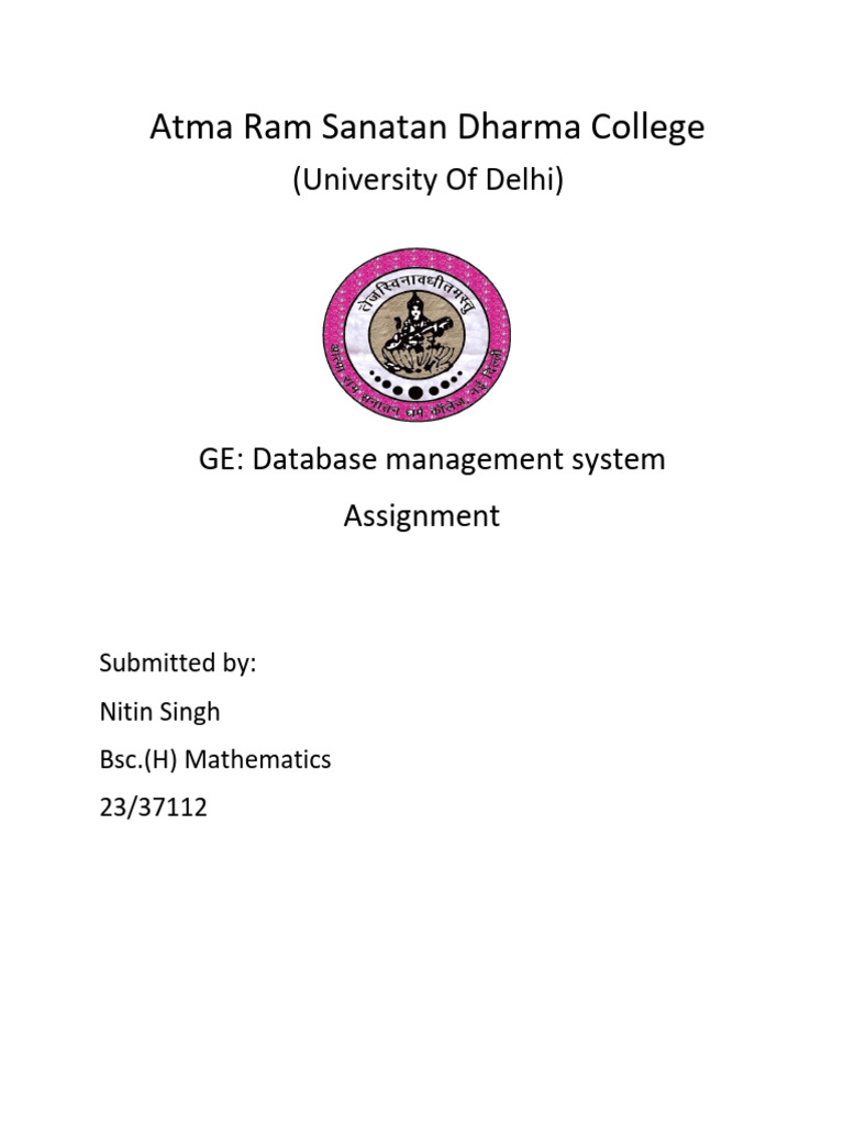Nitindbms | PDF | Computer Data | Computer Science