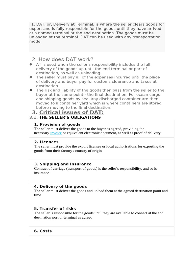 DAT | PDF | Business | Sales