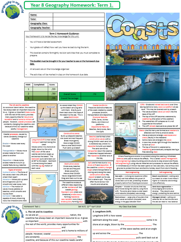 Y8 1Geography Homework Booklet - How Do We Manage Our Changing ...