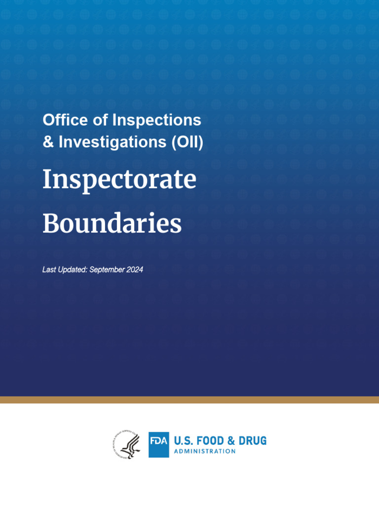 FDA Office - of - Inspections - and - Investigations - Inspectorate ...