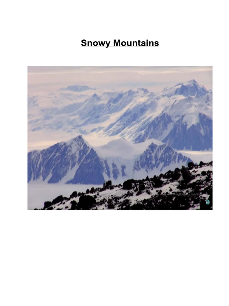 Snowy Mountains | PDF