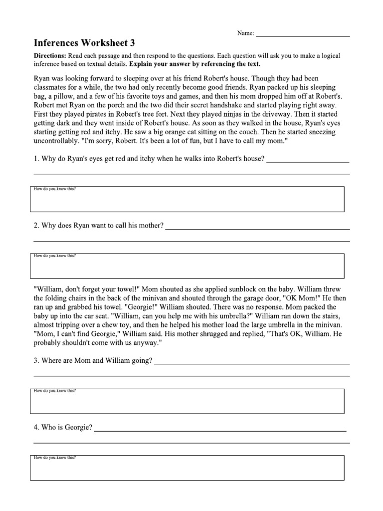 Inferences Assignment | PDF