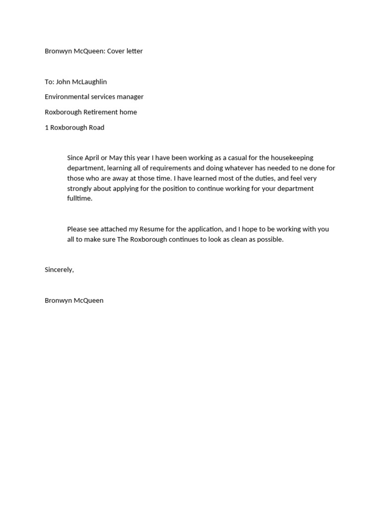 Cover Latter | PDF