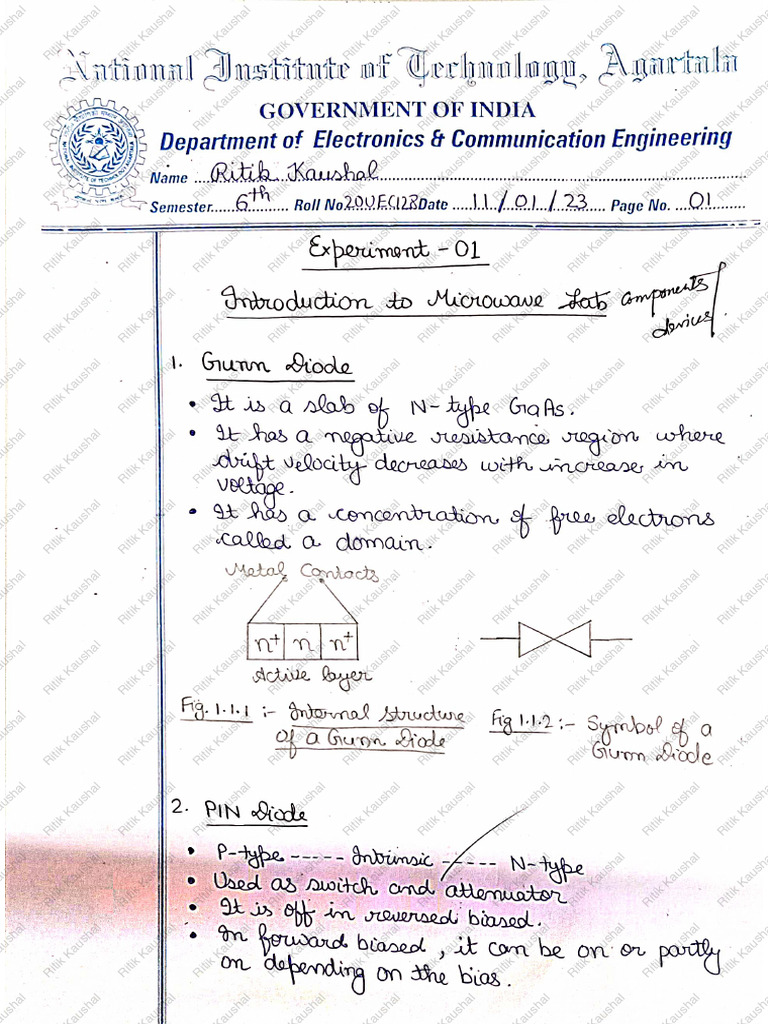 L01. Introduction to Microwave Components and Devices | PDF