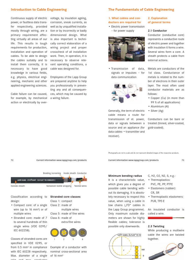 Introduction Cable Engineering | PDF | Wire | Electrical Conductor