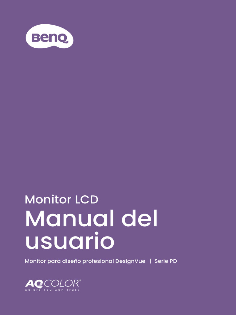 Manual Del Usuario Monitor Benq | PDF | USB | Hardware de la computadora