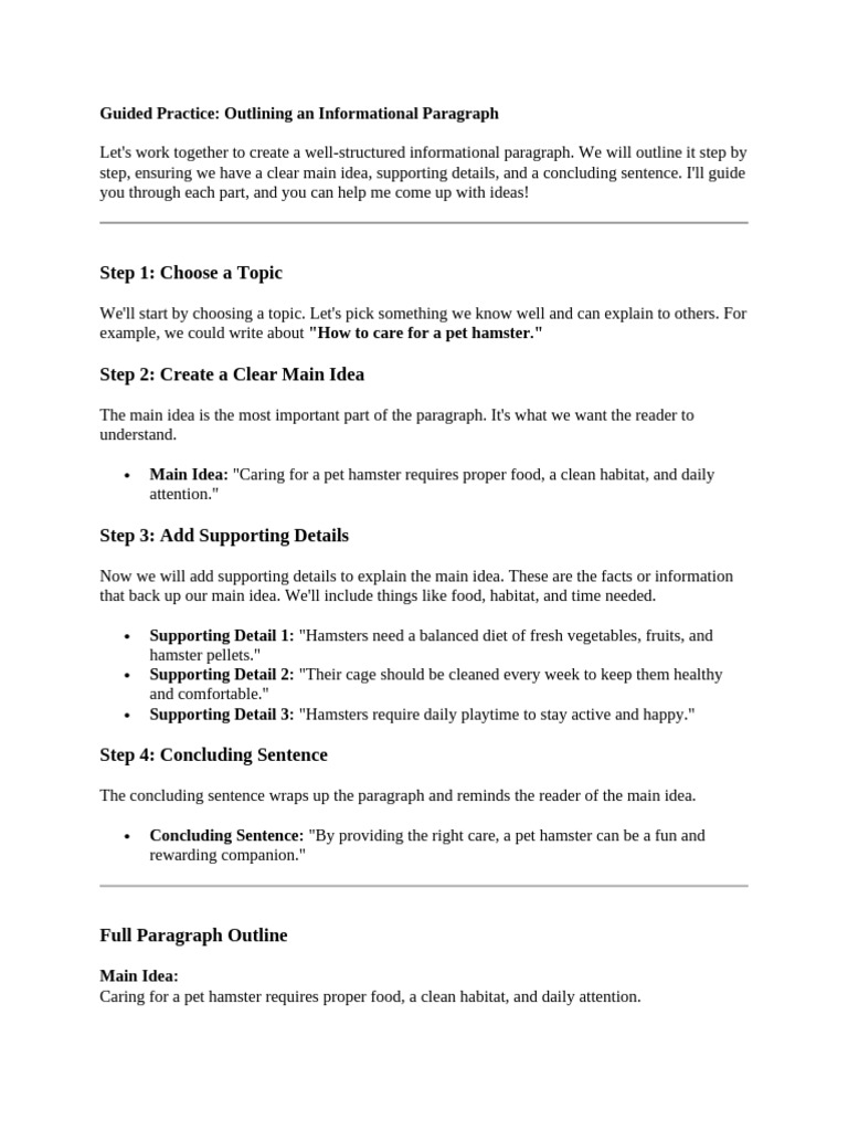 Guided Practice Informational Text | PDF