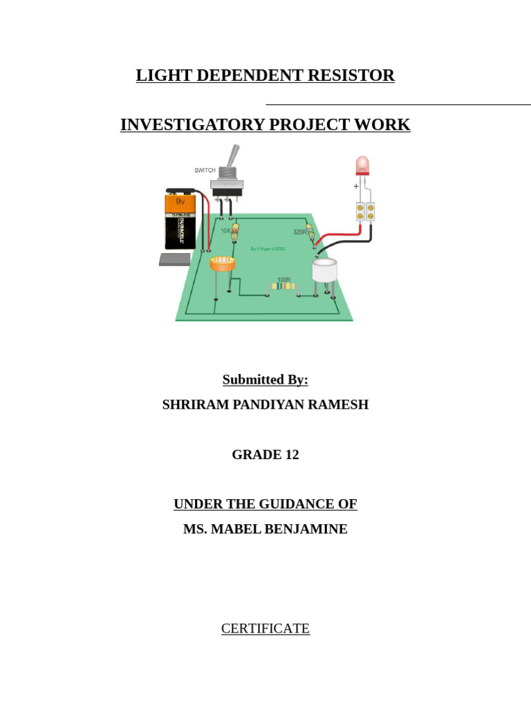Understanding Light Dependent Resistors | PDF | Transistor | Bipolar ...