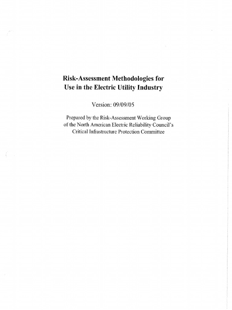 Risk Assessment Methodologies 9 9 2005 | PDF