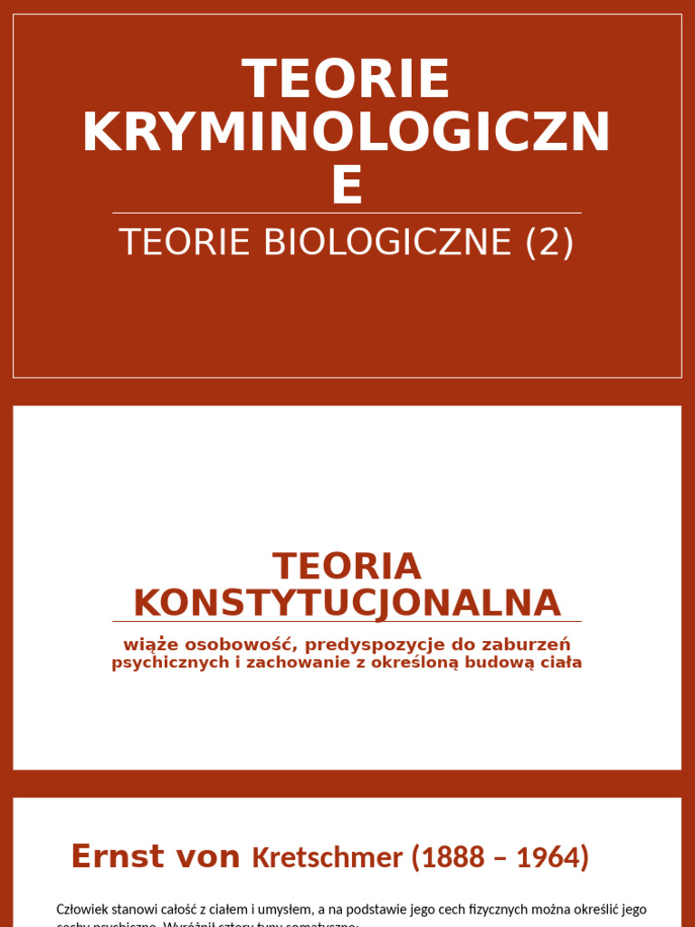 Teorie Biologiczne 2 | PDF
