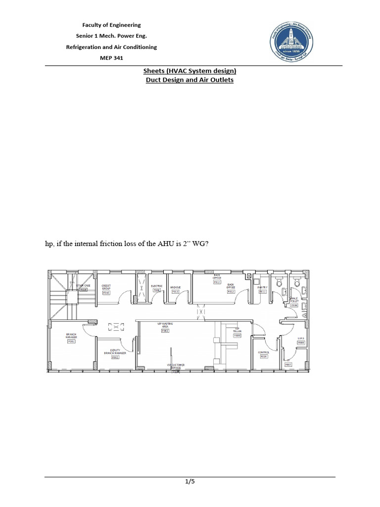 HVAC Duct Design and Air Outlet Guide | PDF | Duct (Flow) | Chemical ...