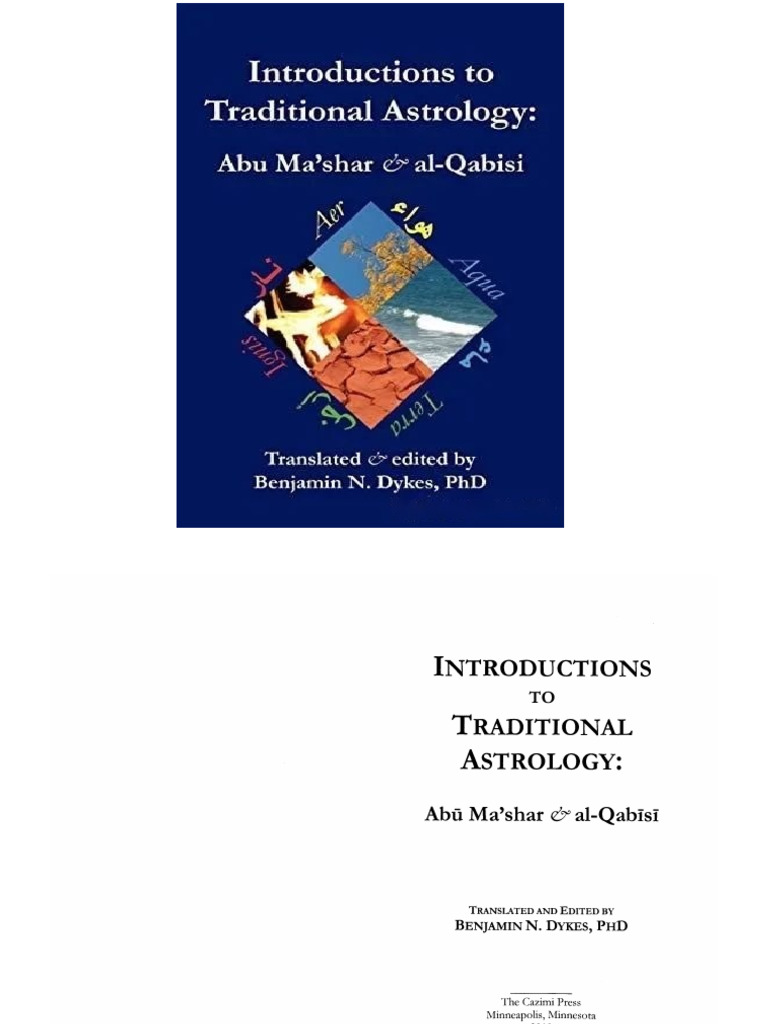 Introductions To Traditional Astrology | PDF