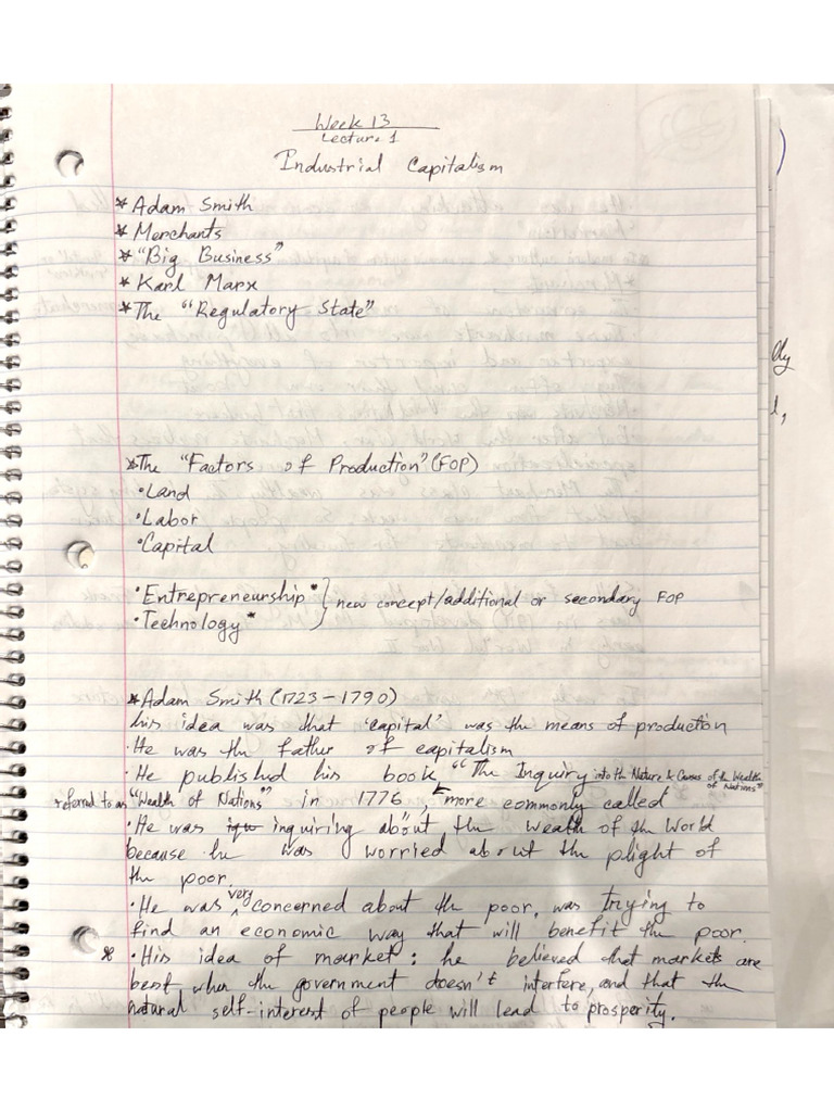 HIST Notes Week 13 | PDF