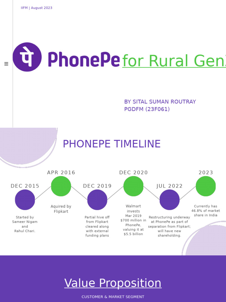 PhonePe PPT | PDF | Online Services | E Commerce