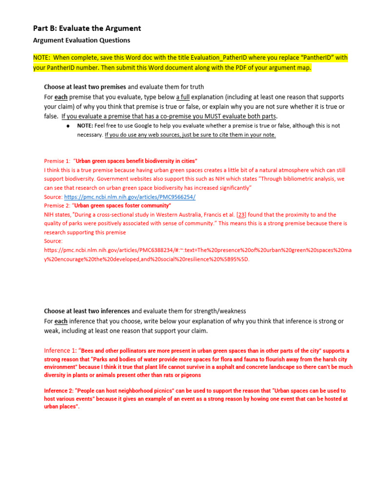 Argument Evaluation Questions | PDF | Argument | Epistemology