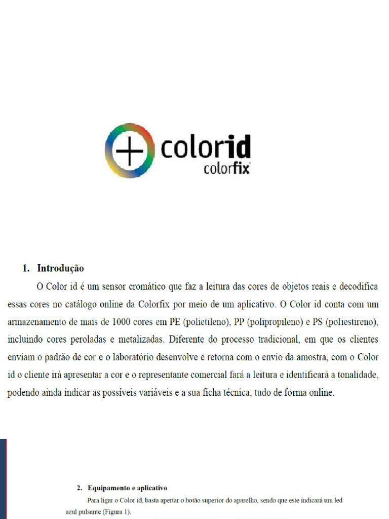 Treinamento ColorID | PDF