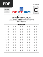 Csat Anubhav Answer Key Set c 1736257644592 | PDF