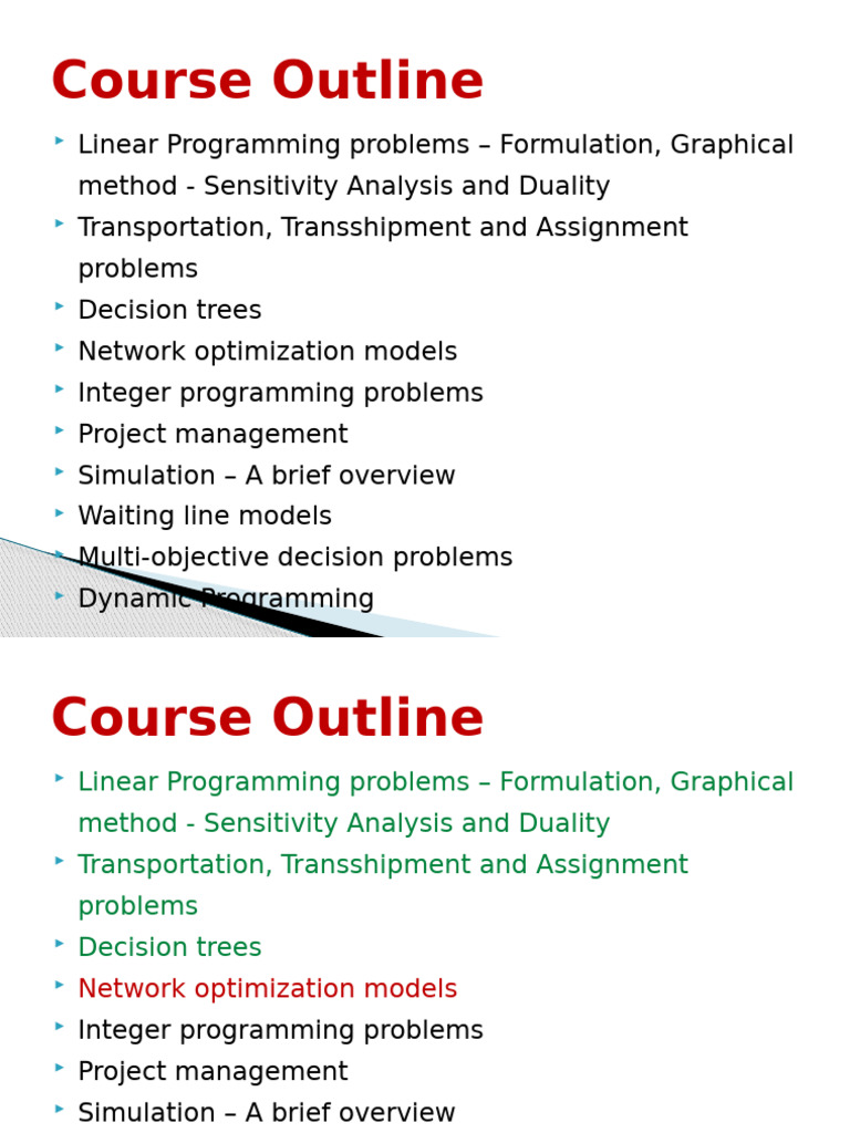 Operations Research - Classes 12 to 13 | PDF | Computational Problems | Graph Theory