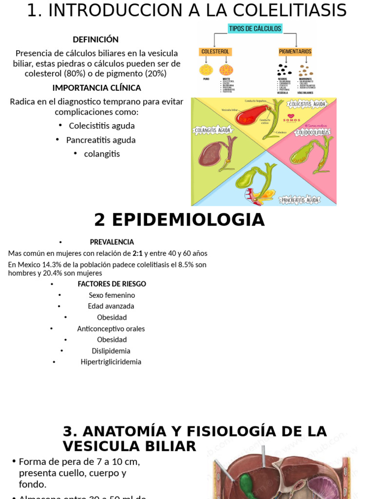 Guía Completa sobre Colelitiasis | PDF