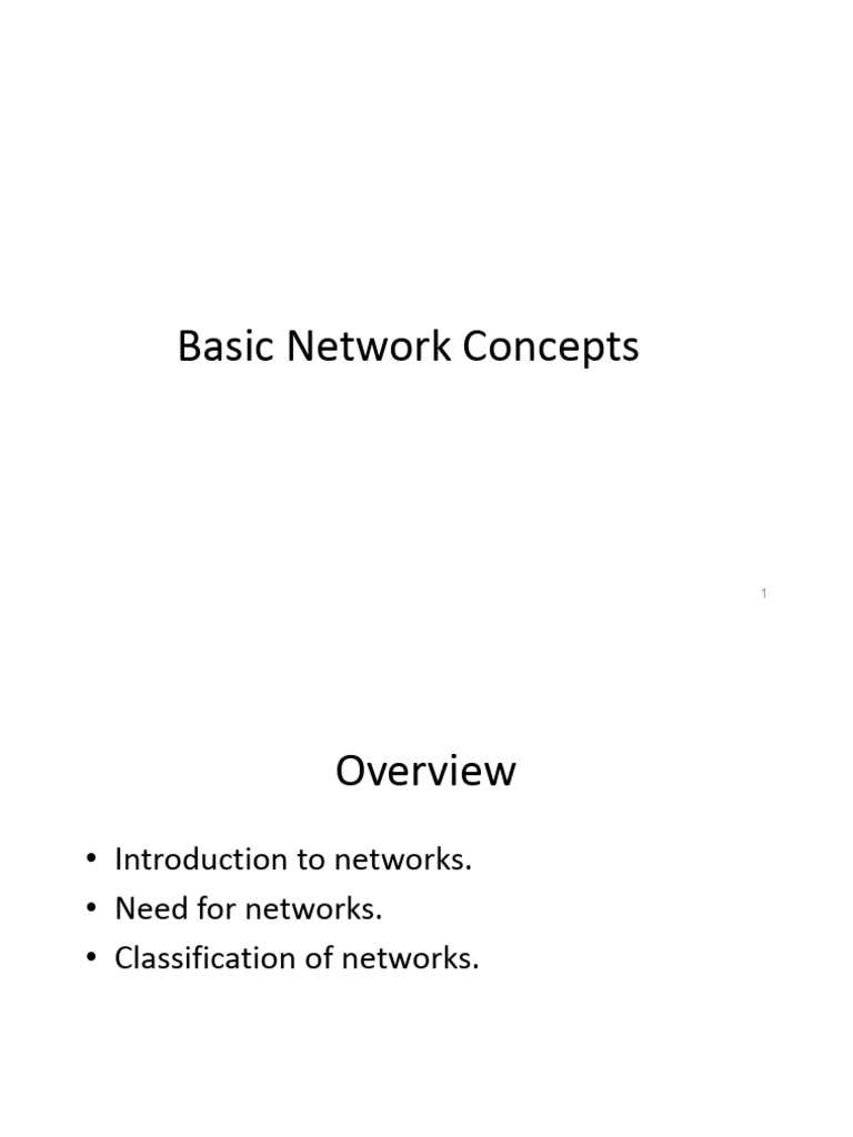 Lecture 1 - Basic Network Concepts | PDF | Computer Network | Local ... Lecture 1 - Basic Network Concepts | PDF | Computer Network | Local ...