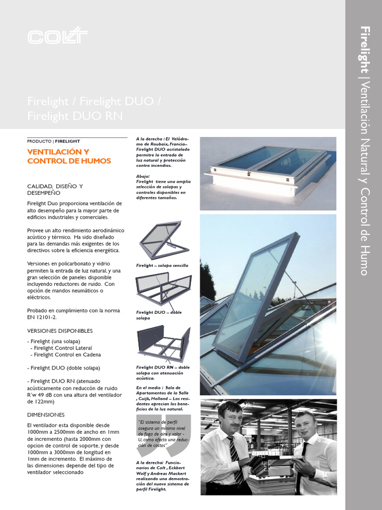 Firelight y Firelight Duo aireador natural | PDF | Aluminio