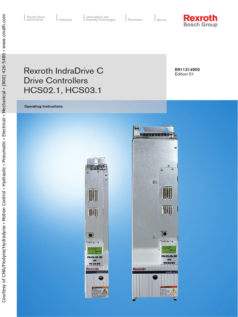 Rexroth HCS02.1, HCS03.1 Drive Controllers Operating Instructions ...