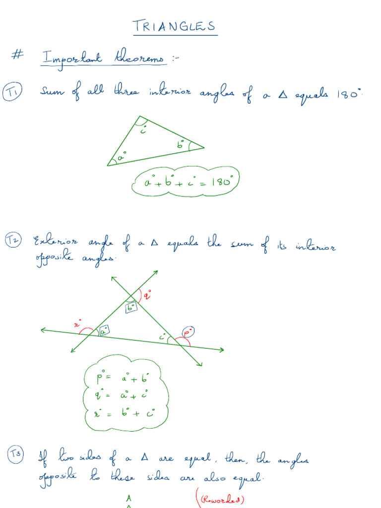 9 - Triangles (Complete) | PDF