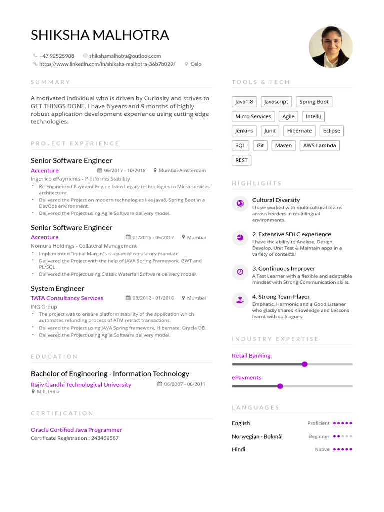 Shiksha Malhotra Resume | PDF | Agile Software Development | Computing