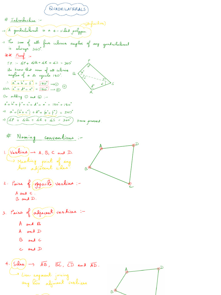 9 - Quadrilaterals (Complete) | PDF