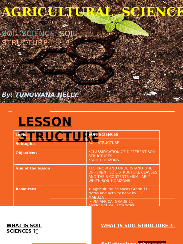 AGRIC gr11 Peer Teaching | PDF | Soil | Soil Science
